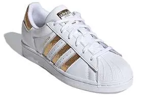 Adidas Superstar Sneakers With Gold Sequins