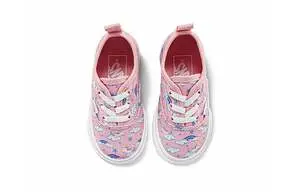 VANS Authentic Elastic Lace Low Top Sneakers - Pink/blue