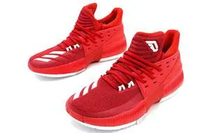 Adidas Dame 3 Athletic Sneakers - Red/white/gray