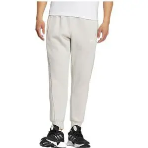 Adidas Solid Color Pattern Printing Bundle Feet Sports Pants Jade White