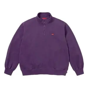 Supreme Ss26 Small Box Half Zip Pullover - Dark Purple