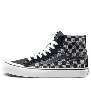 VANS Sk8-hi Checkboard High-top Sneakers - Black/white