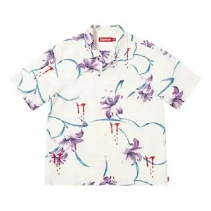 Supreme Ss26 Aoi Lilies S/s Shirt - White