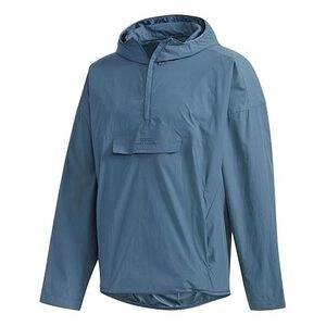 Adidas Woven Pullover Anorak Jacket - Blue