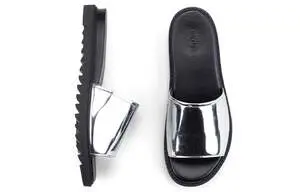 Onitsuka Tiger Slider-s Slide Sandals - Silver/black