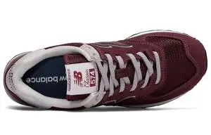 NEW BALANCE 574 Low Top Retro Sneaker - Red