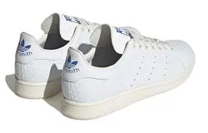 Adidas Stan Smith Low Top Sneakers With Debossed Geometric Print - White