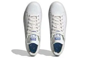 Adidas Stan Smith Low Top Sneakers With Debossed Geometric Print - White