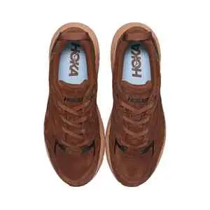 Hoka One One Ora Clifton L Suede Sneakers - Brown
