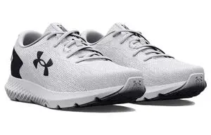 Under Armour Charged Rogue 3 Knit Athletic Sneakers - White/black