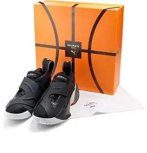 PUMA X Balmain Court Sneakers - Black
