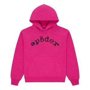 SP5DER Rhinestone Hoodie - Pink