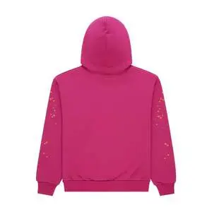 SP5DER Angel Number Hoodie - Pink