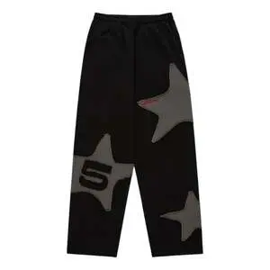SP5DER Big Star Wide Leg Sweatpant - Black