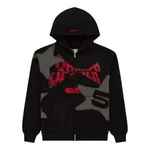 SP5DER Big Star Full Zip Hoodie - Black