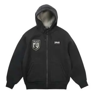 PALACE X Schott Bonded Fleece Hood - Black