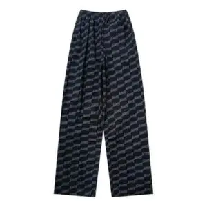 Balenciaga Bb Monogram Pajama Pants Grey - Black