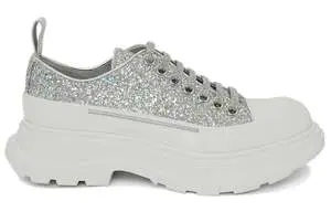Alexander McQueen Tread Slick Glitter Low Top Sneakers