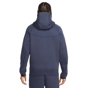 Nike Tech Fleece Windrunner Full-zip Hoodie 'obsidian Heather Black - Obsidian Heather/black