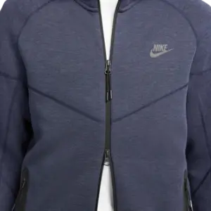 Nike Tech Fleece Windrunner Full-zip Hoodie 'obsidian Heather Black - Obsidian Heather/black