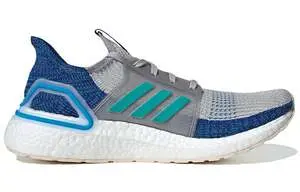 Adidas Ultraboost 19 Athletic Sneakers - Gray/navy Blue