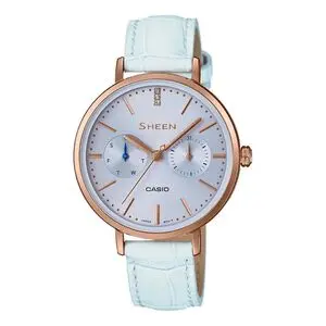Casio Sheen Series Quartz Watch With Leather Strap