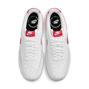 Nike Court Vision Low Swoosh Print Sneakers - White/red
