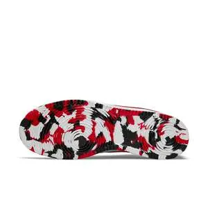 Nike Court Vision Low Swoosh Print Sneakers - White/red