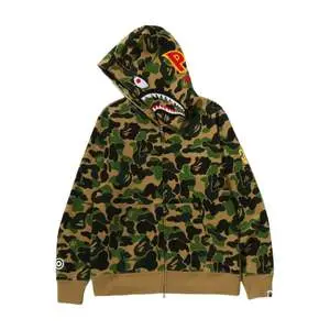 A BATHING APE 2nd Shark Full Zip Hoodie - Green