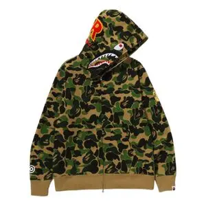 A BATHING APE 2nd Shark Full Zip Hoodie - Green