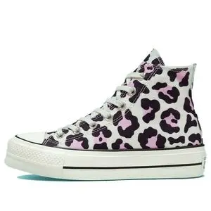 CONVERSE Chuck Taylor All Star Lift High Top Sneakers - Leopardblack/pink
