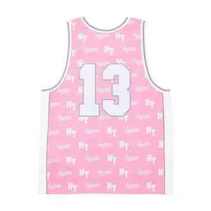 Supreme X Mitchell & Ness Ss26 Monogram Basketball Jersey - Pink