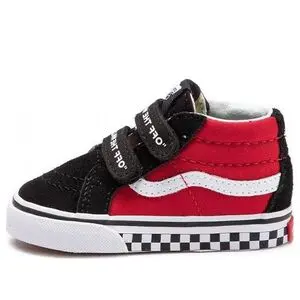 VANS Sk8-mid Reissue V 'logo Pop' Sneakers - Black/red
