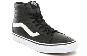 VANS Sk8-hi Reissue Classic Tumble Leather High Top Sneakers - Black