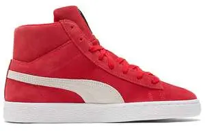 PUMA Suede Mid 21 High Top Sneakers - Red