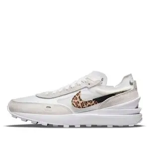 Nike Waffle One Leopard Print Sneakers - White
