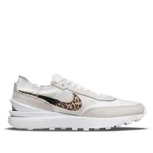 Nike Waffle One Leopard Print Sneakers - White