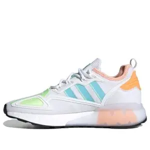 Adidas Zx 2k Boost Sneakers - White/blue/orange