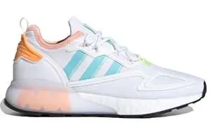 Adidas Zx 2k Boost Sneakers - White/blue/orange