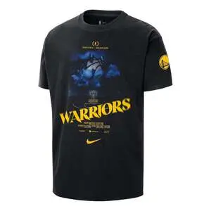 Nike Golden State Warriors Courtside Nba T-shirt Asia Sizing - Black
