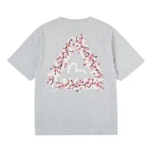 PALACE Palace X Evisu Heavy Wash T Shirt 'grey Marl' Grey Marl