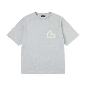 PALACE X Evisu Heavy Wash T Shirt - Grey Marl