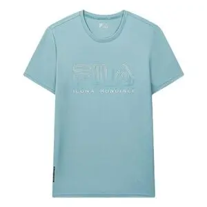 FILA Hollow Out Subject Printing Short Sleeve