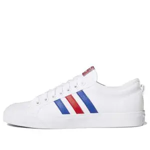 Adidas Nizza Scarlet Blue Low Top Sneakers - White