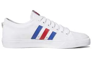 Adidas Nizza Scarlet Blue Low Top Sneakers - White