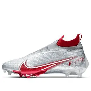 Nike Vapor Edge Elite 360 Flyknit Athletic Cleats - Silver/red