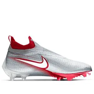 Nike Vapor Edge Elite 360 Flyknit Athletic Cleats - Silver/red