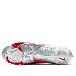 Nike Vapor Edge Elite 360 Flyknit Athletic Cleats - Silver/red