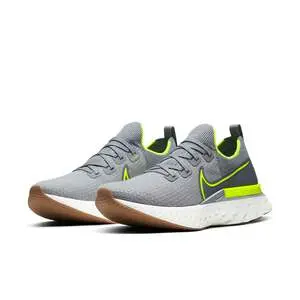 Nike React Infinity Run Flyknit Sneakers - Grey/green