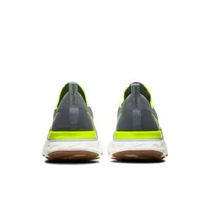 Nike React Infinity Run Flyknit Sneakers - Grey/green